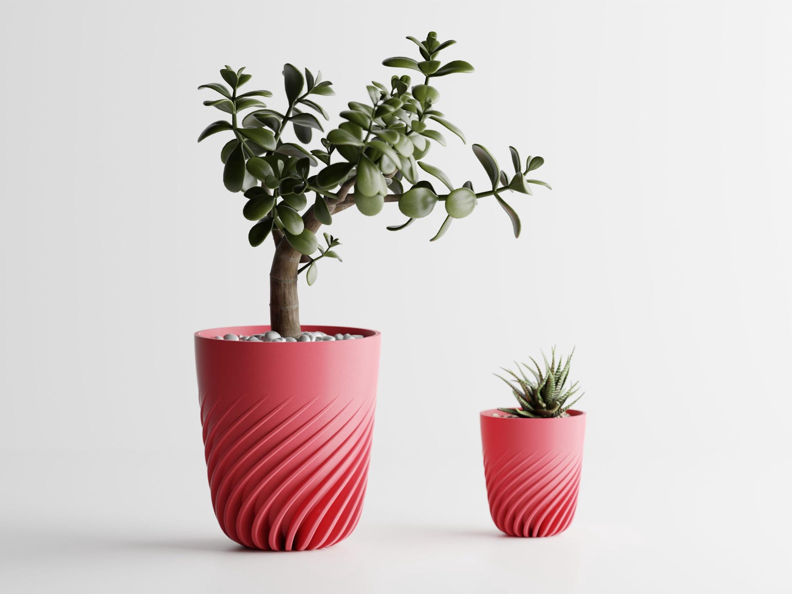 3D Printed Flame Pot Planter: Modern Textured Eco-friendly Decor - Etsy
