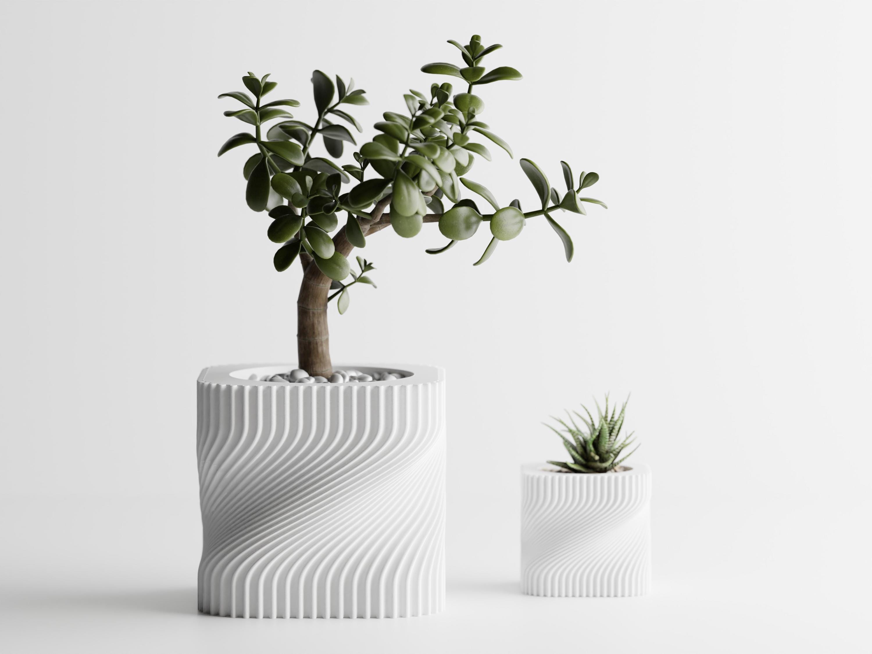 Wavy 3D Printed Plant Pot: Modern Eco-friendly Planter - Etsy