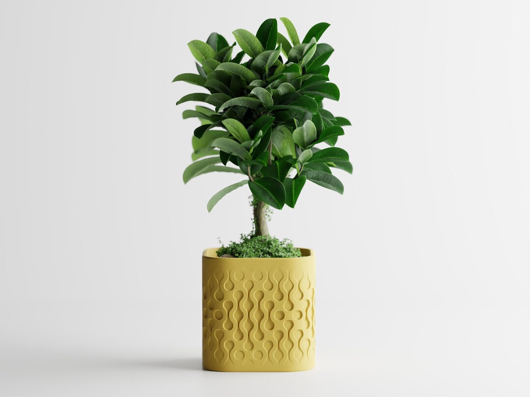 Flow Cool Planter – Modern Textured Plant Pot | 3D Printed | Eco ...
