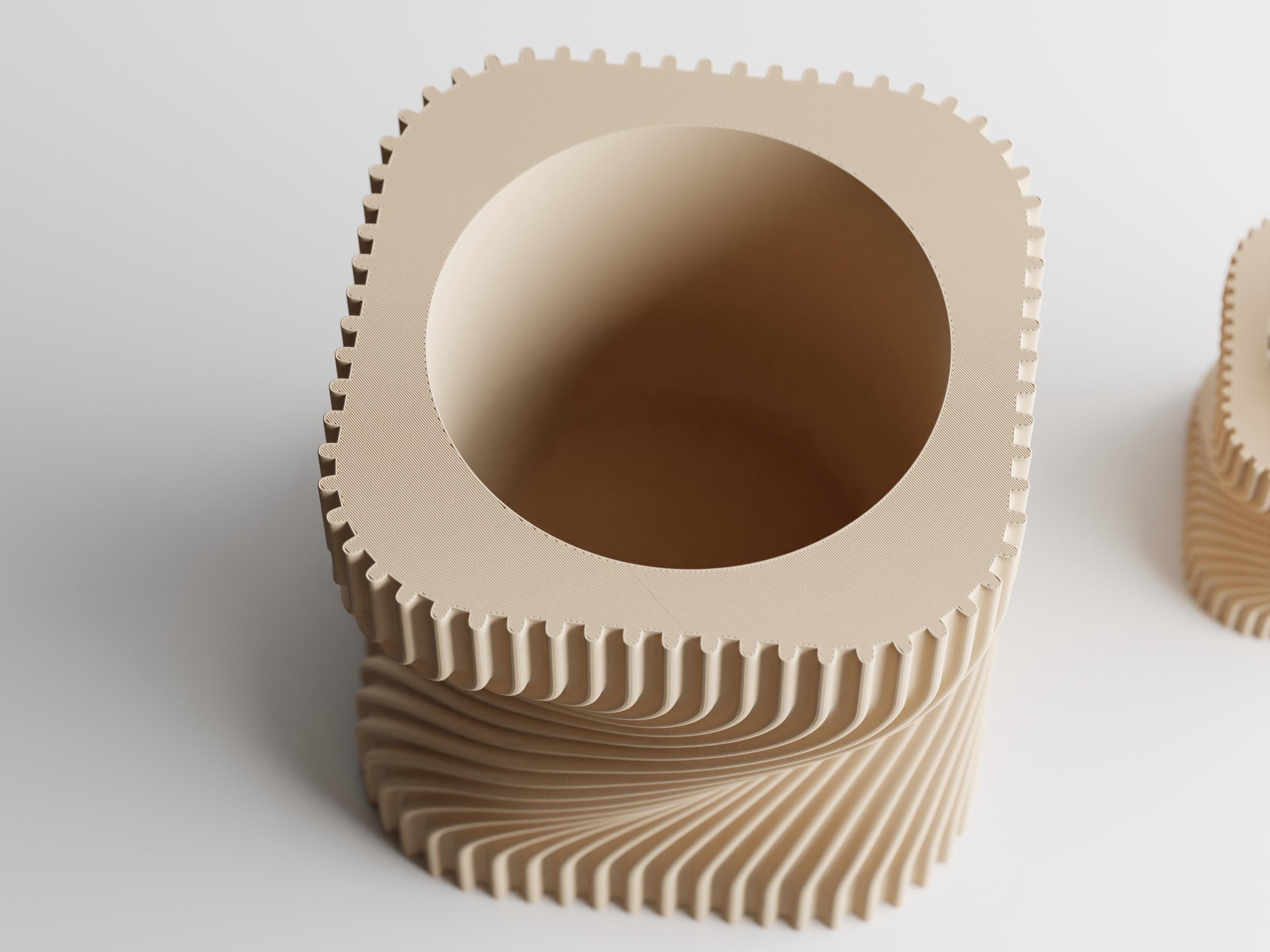 Wavy 3D Printed Plant Pot: Modern Eco-friendly Planter - Etsy