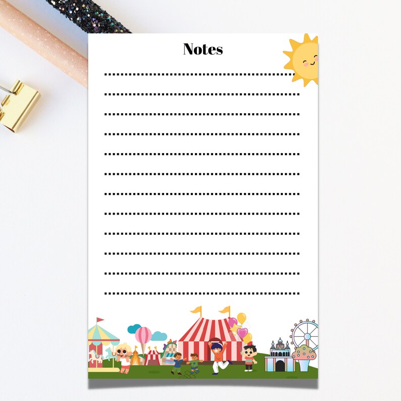 PRINTABLE Notes Park Letter Writing Paper Letter Writing - Etsy