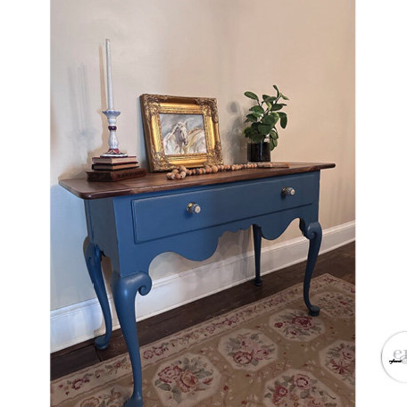 Blue Console Table - Etsy