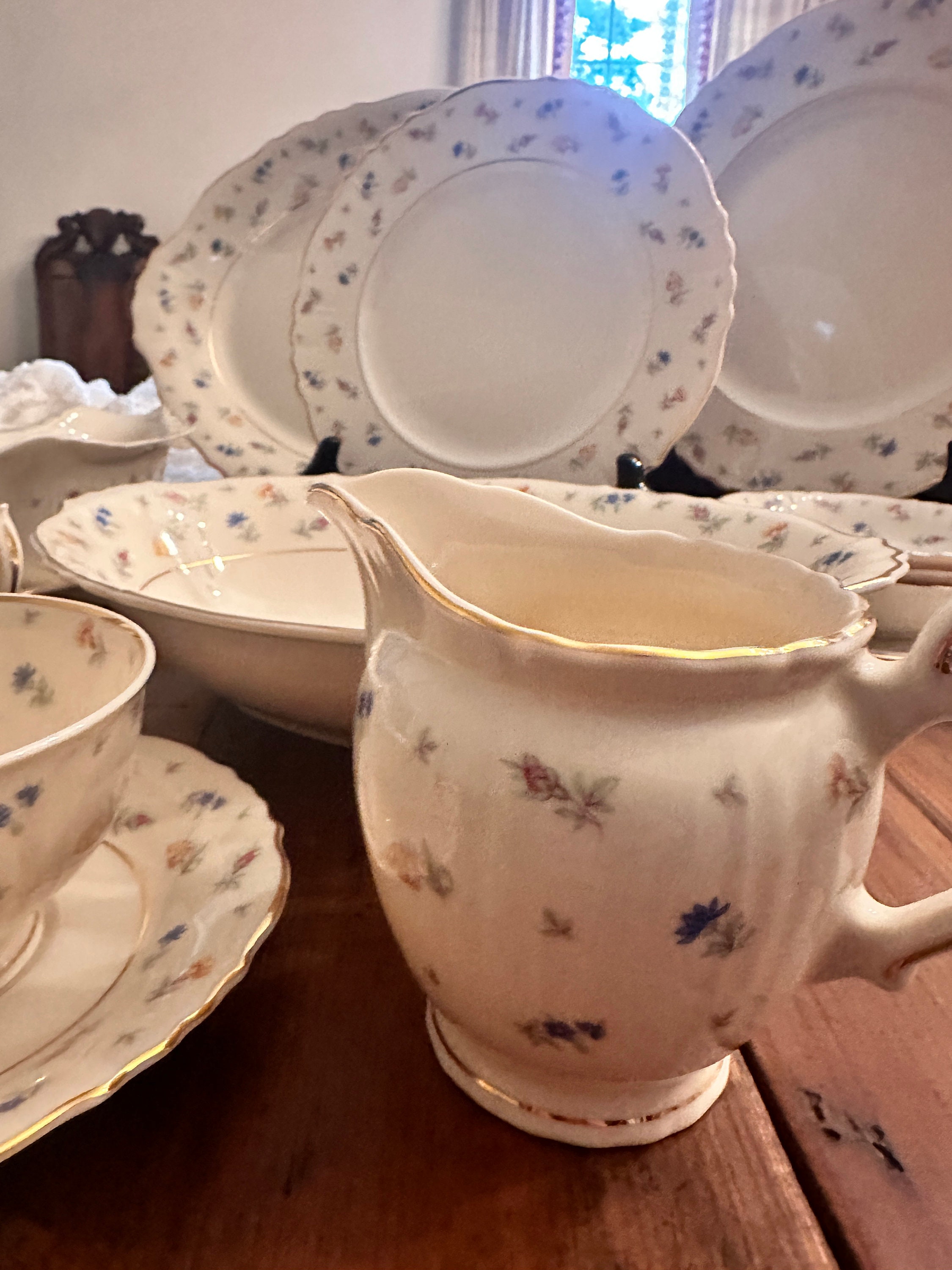 VINTAGE Federal Shape Syracuse China | Suzanne Pattern | Set of 46 ...