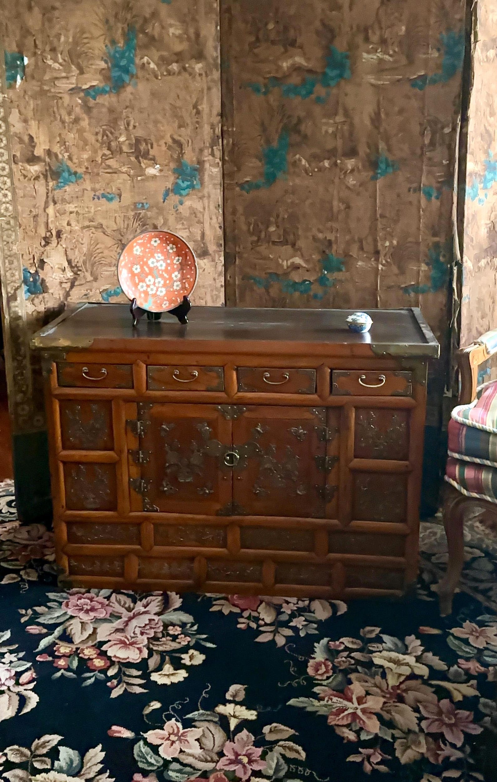 ANTIQUE KOREAN TANSU Wedding Chest | Antique Asian Cabinet | Asian ...