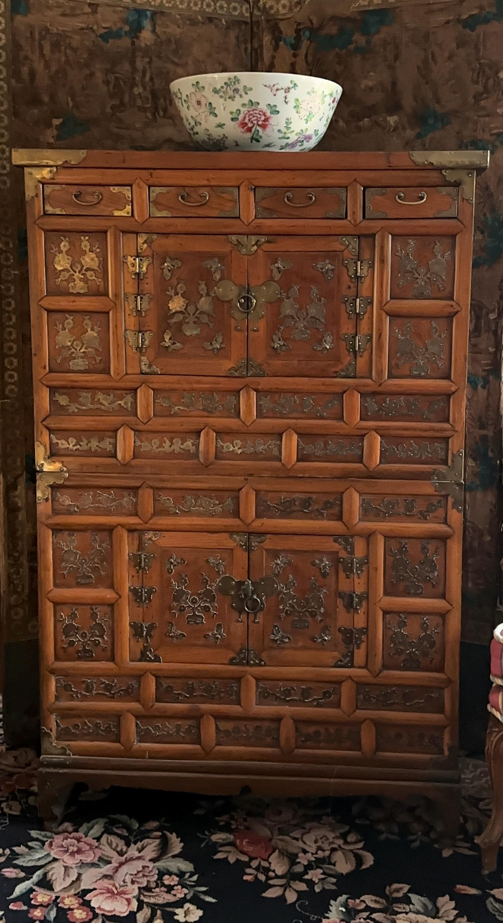 ANTIQUE KOREAN TANSU Wedding Chest | Antique Asian Cabinet | Asian ...
