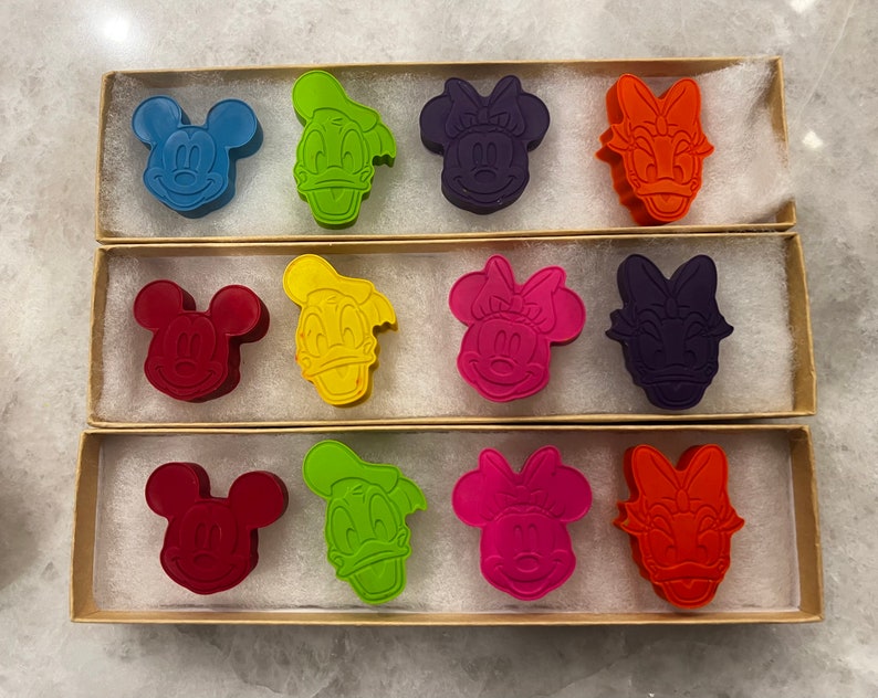 Mickey & Friends Crayon Set - Etsy