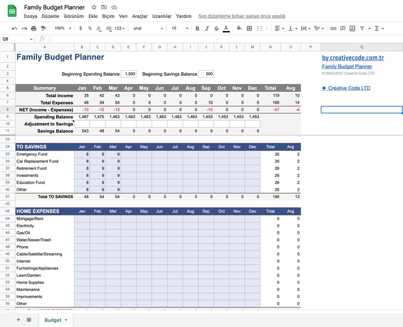 Ultimate Family Budget Planner User-friendly Budget - Etsy
