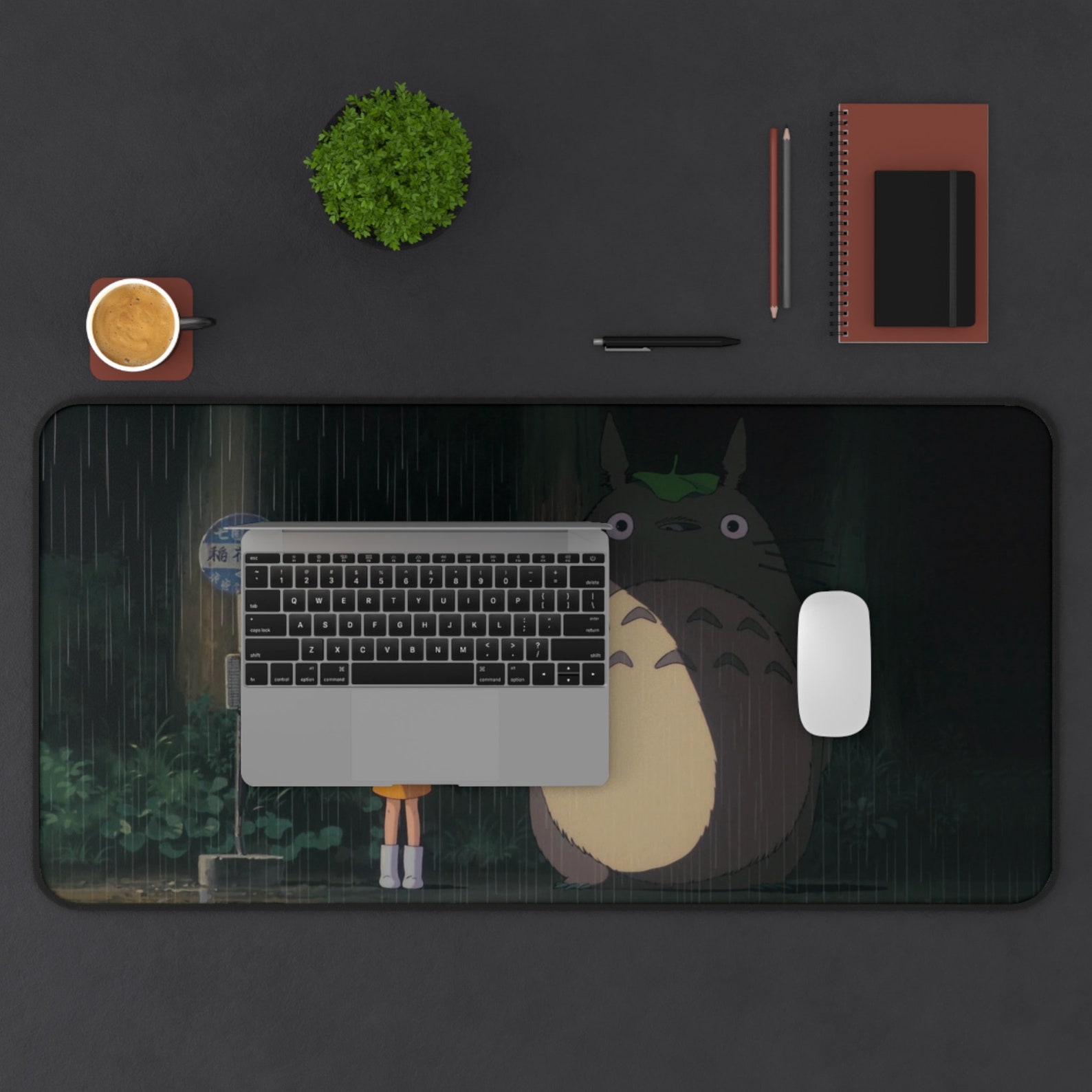 My Neighbor Totoro Bus Stop Ghibli Long Gaming Mousepad/desk Mat/play ...