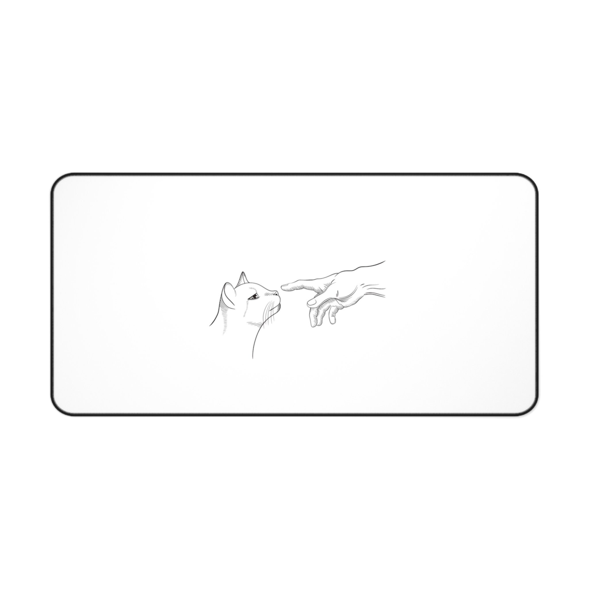Creation of Adam and Cat Long Gaming Mousepad/desk Mat/play Mat - Etsy
