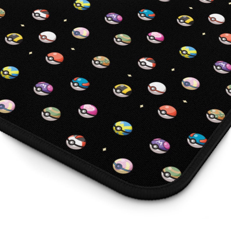 Pokemon Ball Pattern Long Gaming Mousepad/desk Mat/play Mat - Etsy