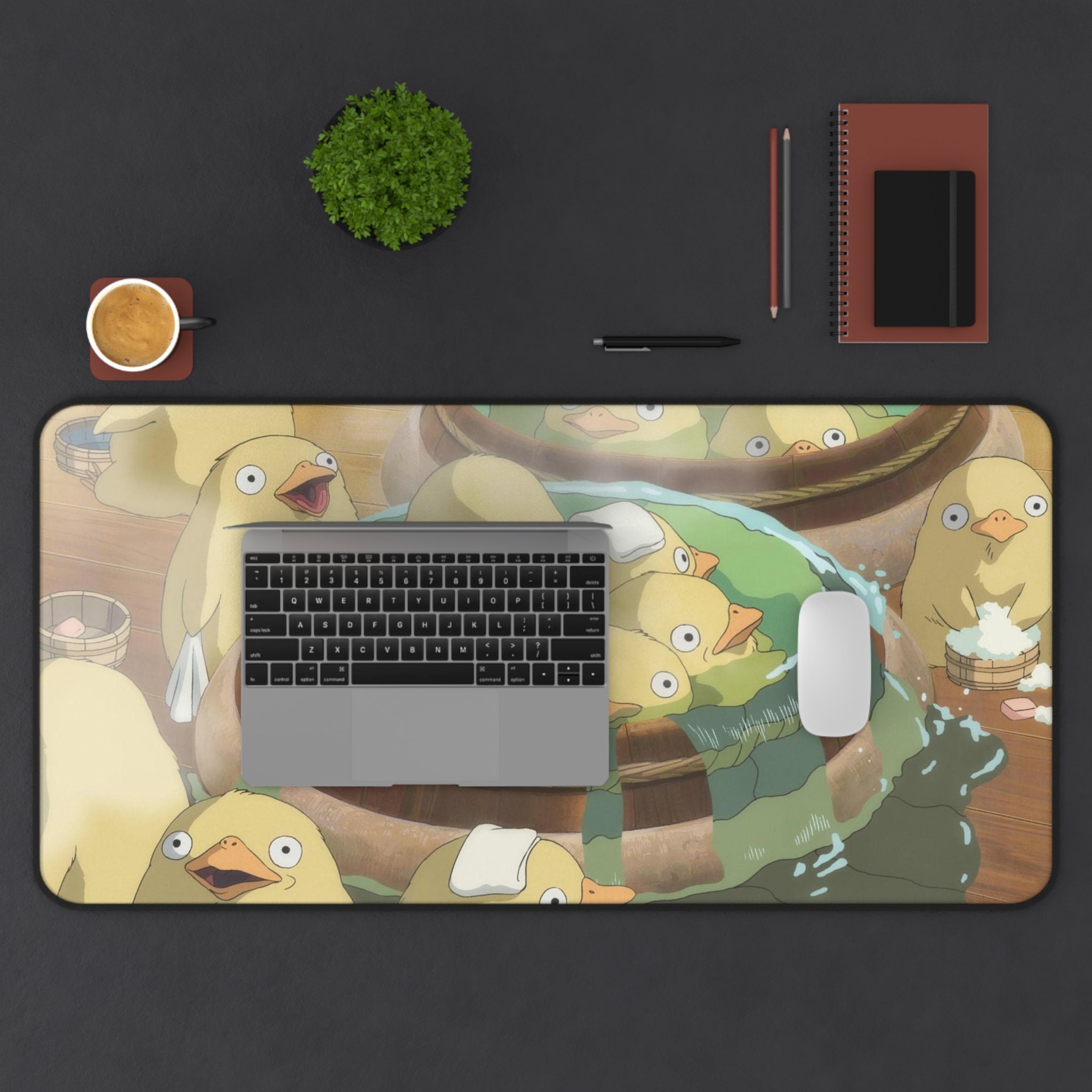 Spirited Away Ducks in Bath Ghibli Long Gaming Mousepad/desk Mat/play ...