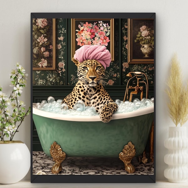 Leopard Bathroom - Etsy