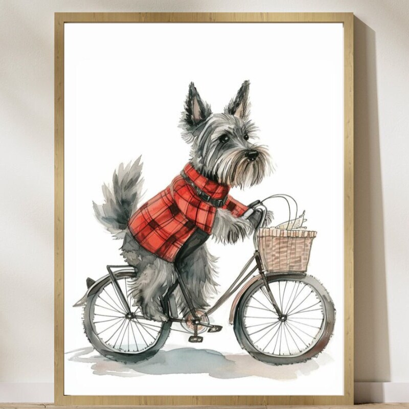 Scottie Dog Print - Etsy