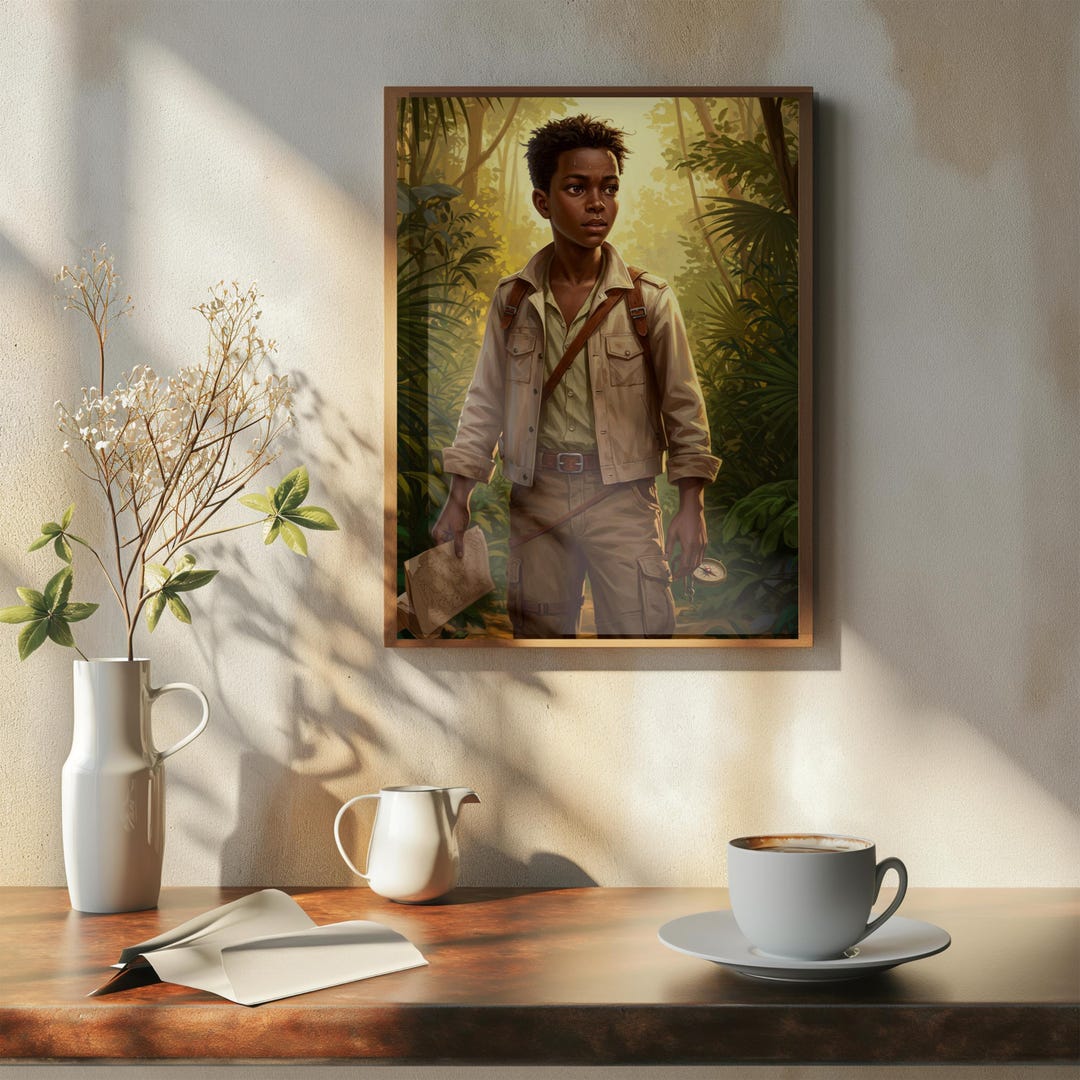 African American Explorer Instant Download, Black Boy Science Wall Art ...