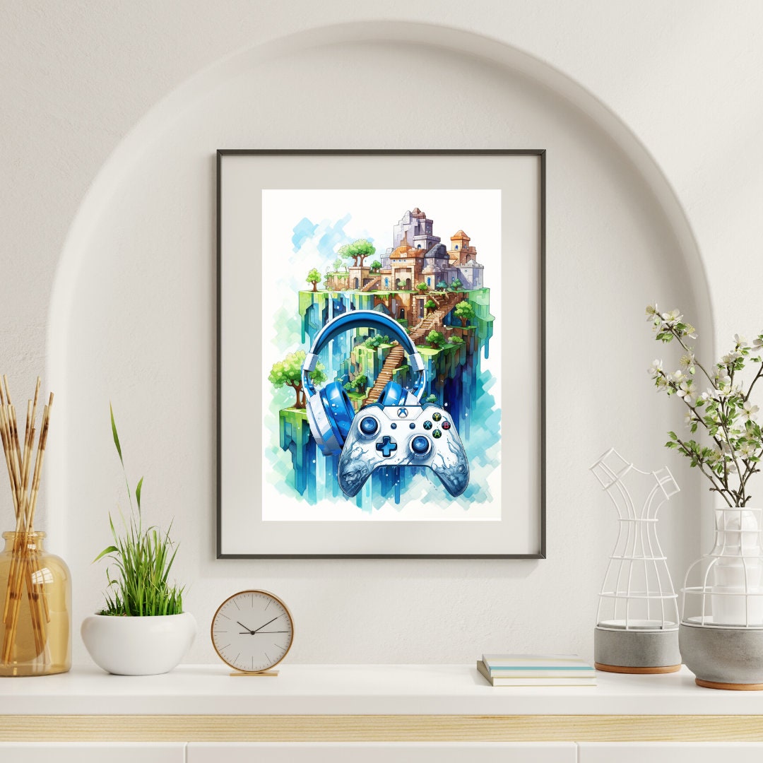 Gaming Print, Gaming Poster, Gaming Wall Art, Gaming Room Decor, Gamer ...