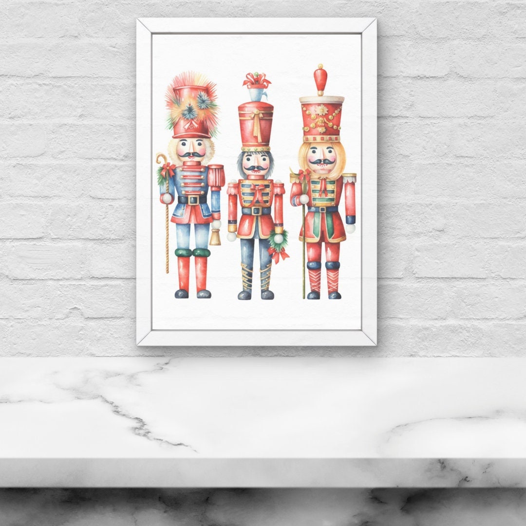 Christmas Nutcracker Wall Art, Nutcracker Dolls Decor, Housewarming ...