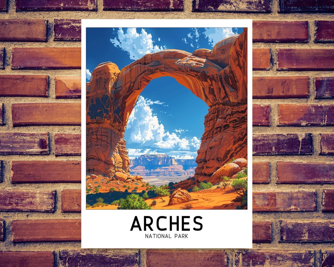 Arches Print Wall Art Utah National Park Wall Hanging Home Decor Arches ...