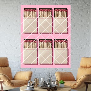 Blank Matchbook Template Pink Dorm Room Girly | Create Your Own ...