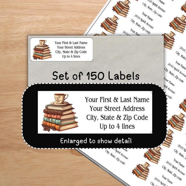 Stack of Books Stamp - Etsy
