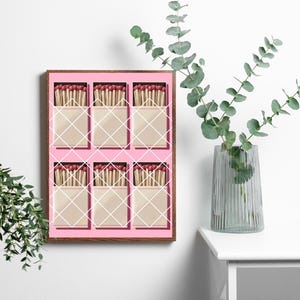 Blank Matchbook Template Pink Dorm Room Girly | Create Your Own ...