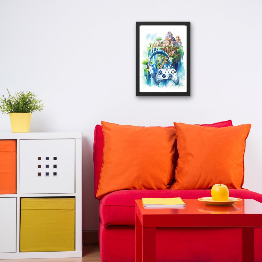 Gaming Print, Gaming Poster, Gaming Wall Art, Gaming Room Decor, Gamer ...