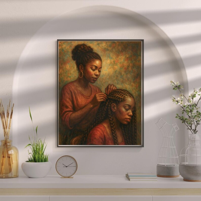 Hair Braiding Wall Art, Digital Download, Printable Braids Fashion ...