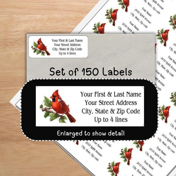 Personalized Self Adhesive Address Labels - Etsy