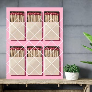 Blank Matchbook Template Pink Dorm Room Girly | Create Your Own ...
