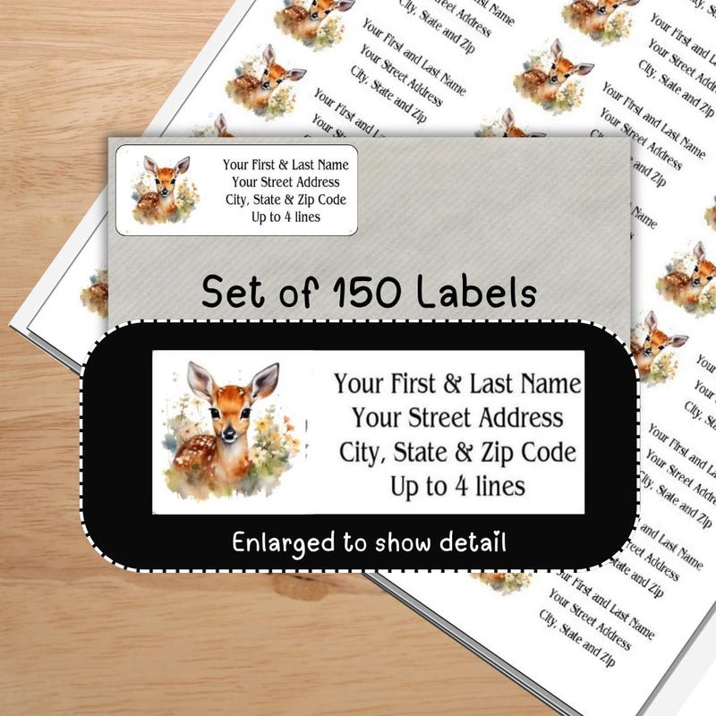 Custom Stationary With Deer - Etsy