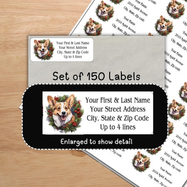 Christmas Corgi Wreath - Etsy