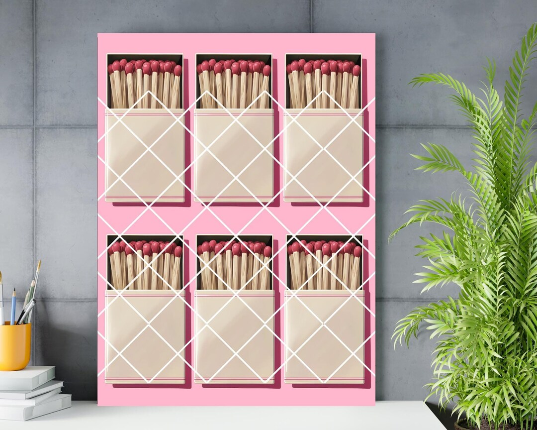 Blank Matchbook Template Pink Dorm Room Girly | Create Your Own ...