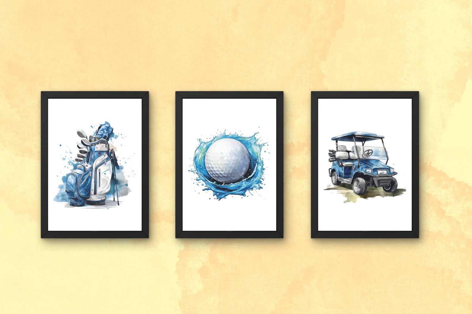 Golf Prints, Golfing Poster, Golfer Wall Art, Sports Decor, Gift, Golf ...