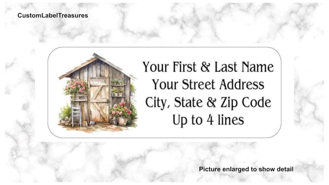 Gardening Shed Plants Address Labels, Garden Flowers, Ladder Return ...