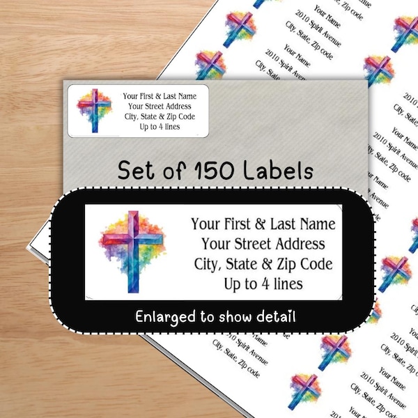 Personalized Colorful Address Labels - Etsy