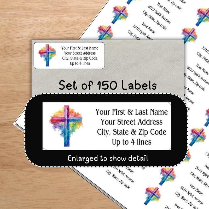 Personalized Colorful Address Labels - Etsy