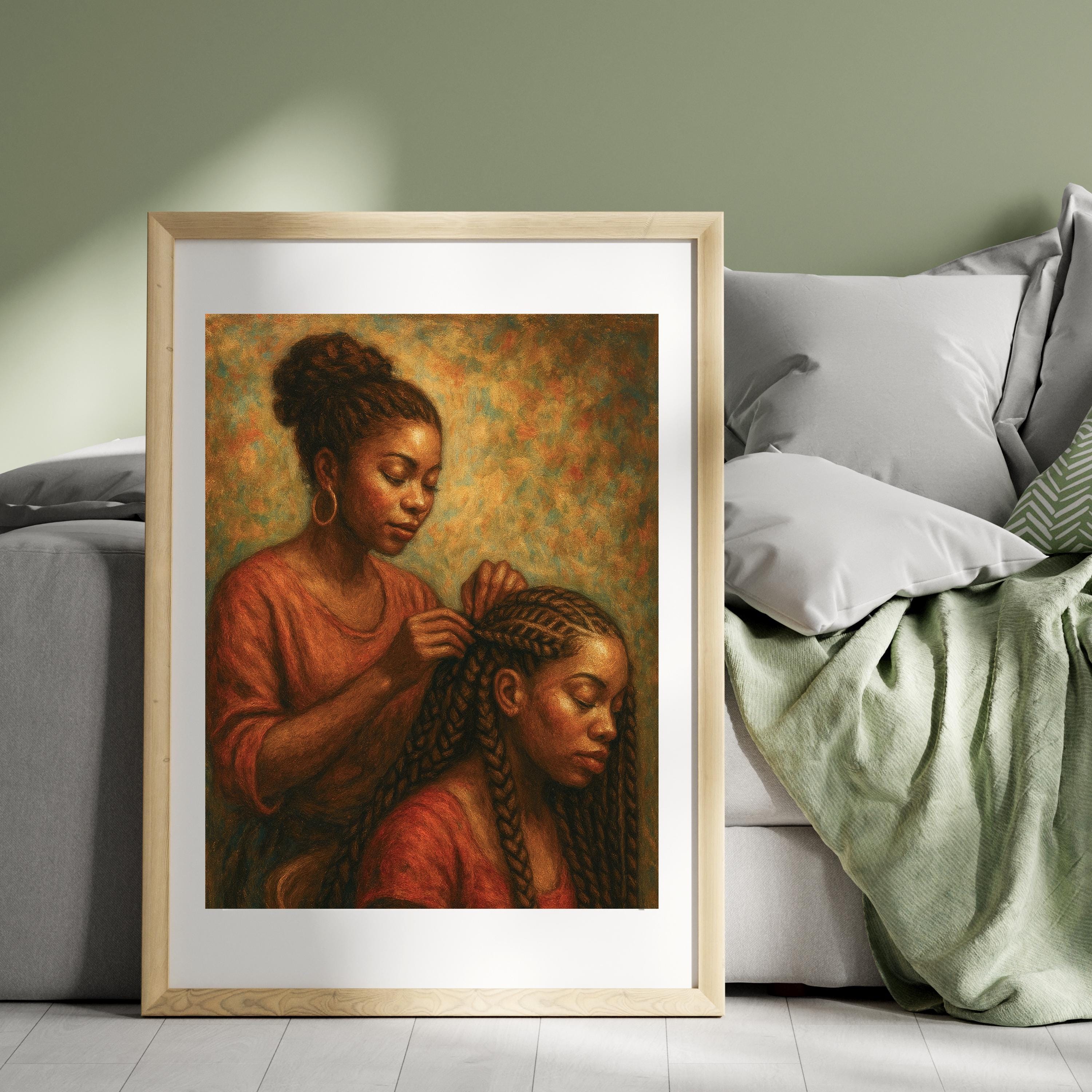 Hair Braiding Wall Art, Digital Download, Printable Braids Fashion ...