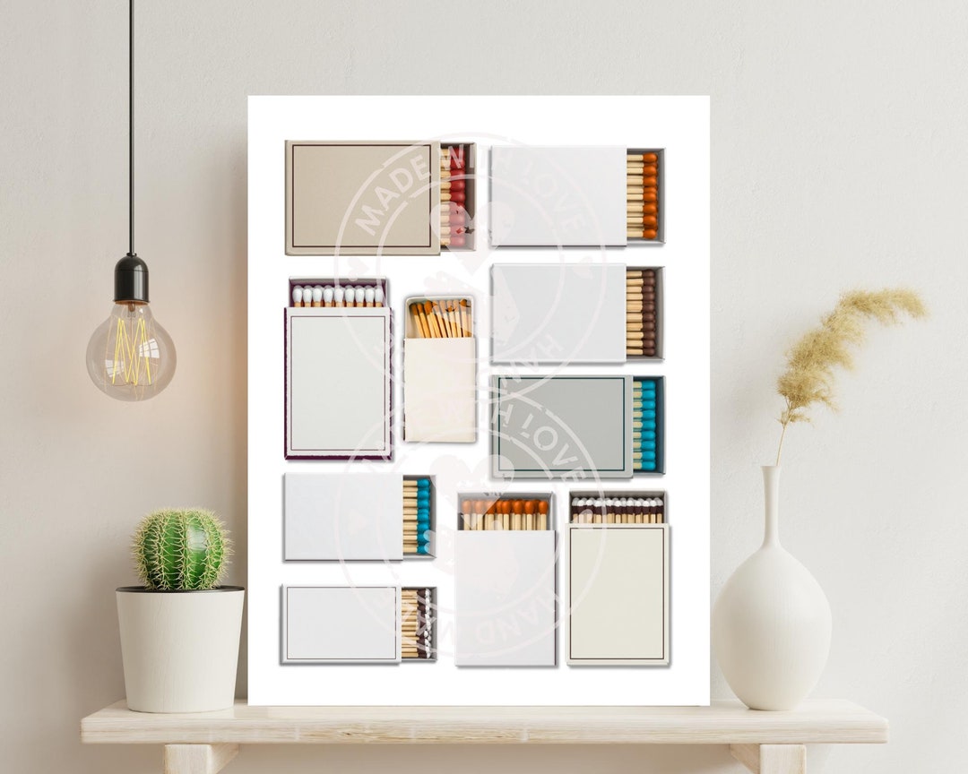 Blank Matchbook Template Create Your Own Customized Matchbox Art ...