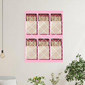 Blank Matchbook Template Pink Dorm Room Girly | Create Your Own ...