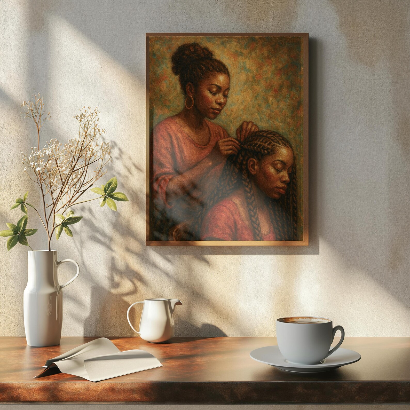 Hair Braiding Wall Art, Digital Download, Printable Braids Fashion ...