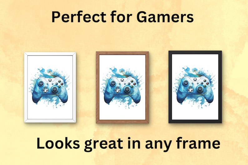Gaming Prints, Gaming Poster, Gaming Wall Art Set of 3, Gaming Room ...