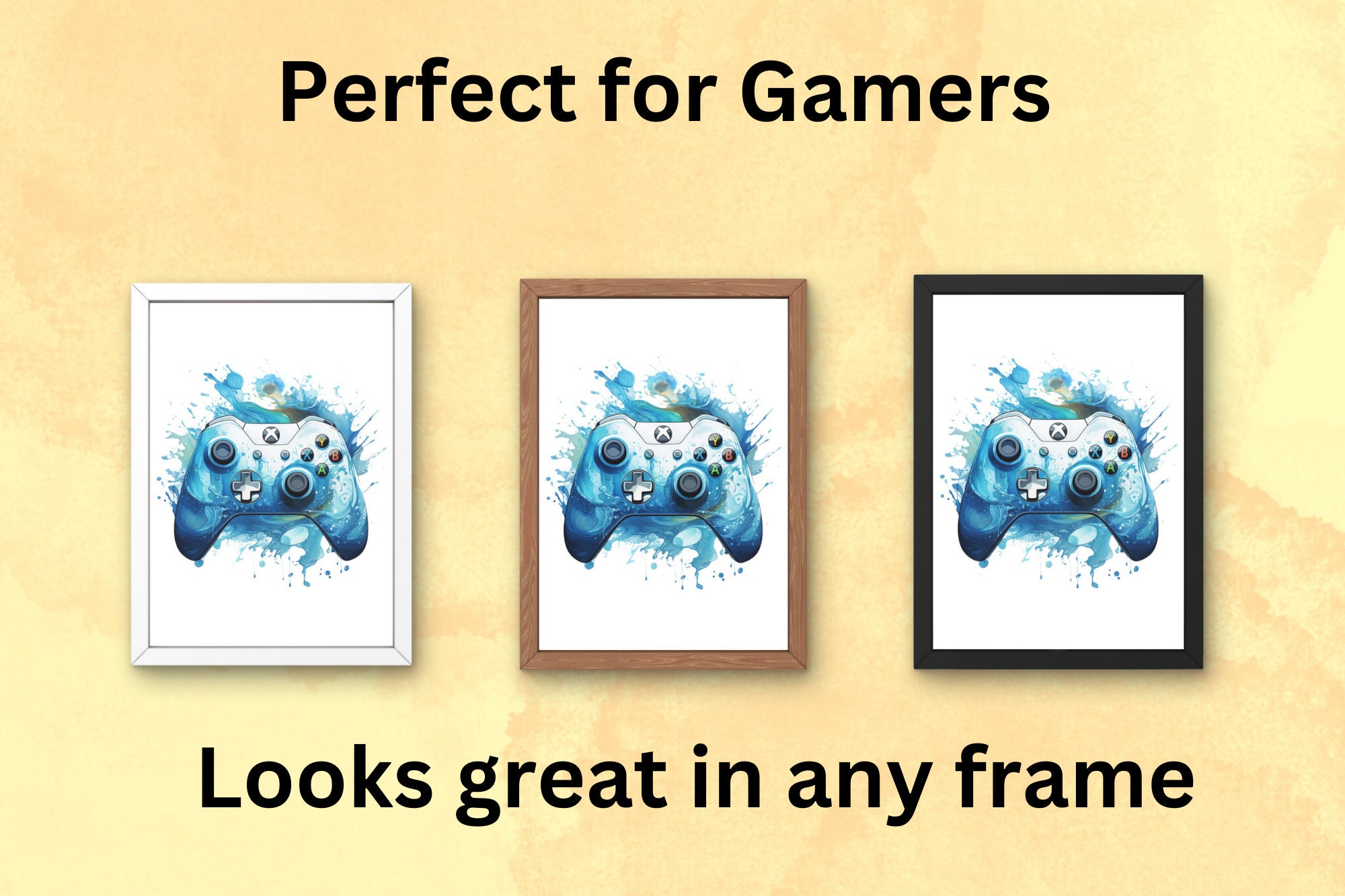 Gaming Prints, Gaming Poster, Gaming Wall Art Set of 3, Gaming Room ...