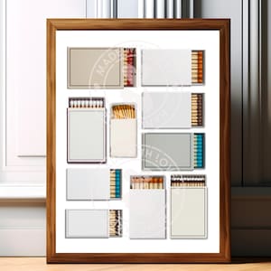 Blank Matchbook Template Create Your Own Customized Matchbox Art ...