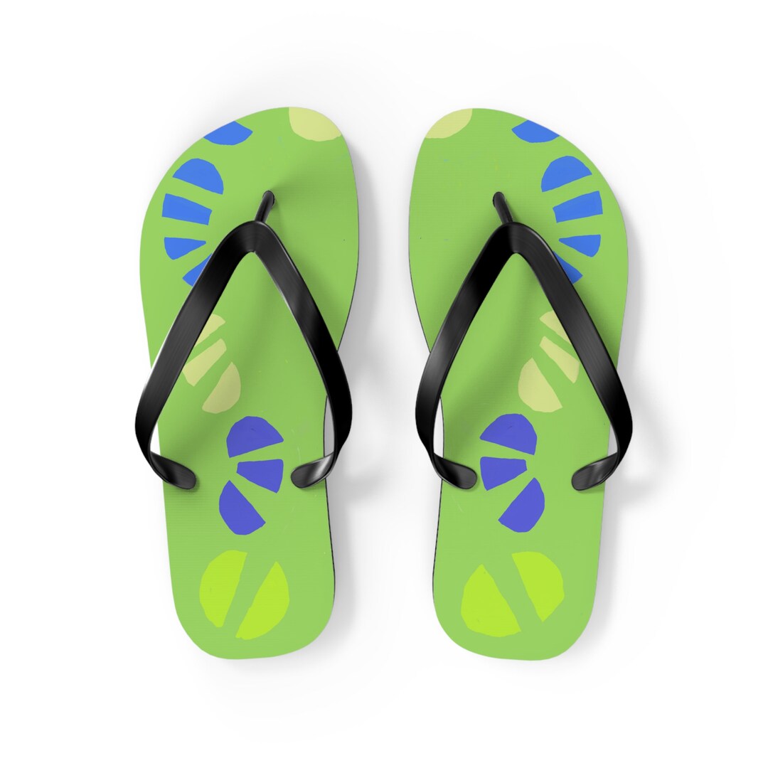 Caterpillar Crawl Flip Flops Green Beachwear and Swimwear Vacation ...