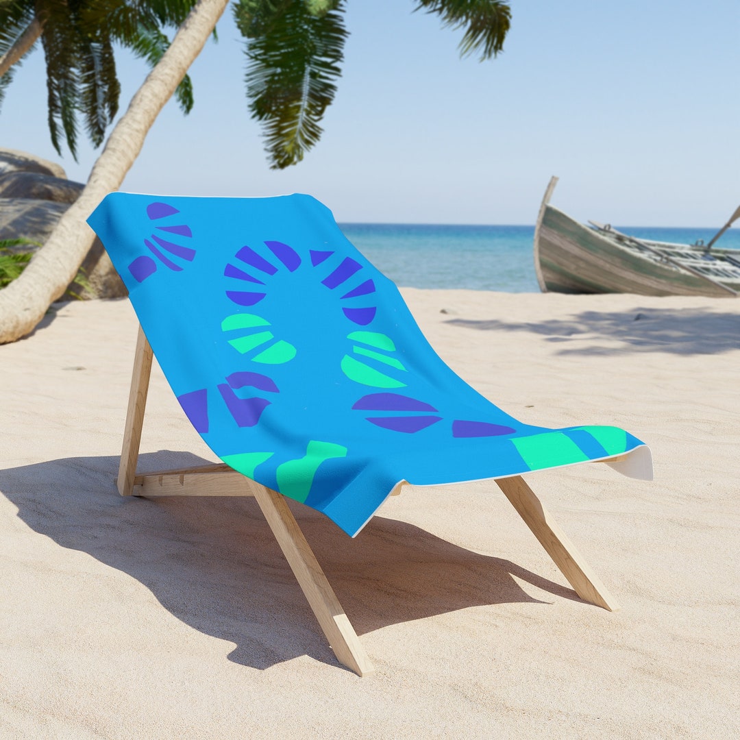 Caterpillar Crawl Beach Towel Blue Sun Bather Towel Swim Beach Gear - Etsy