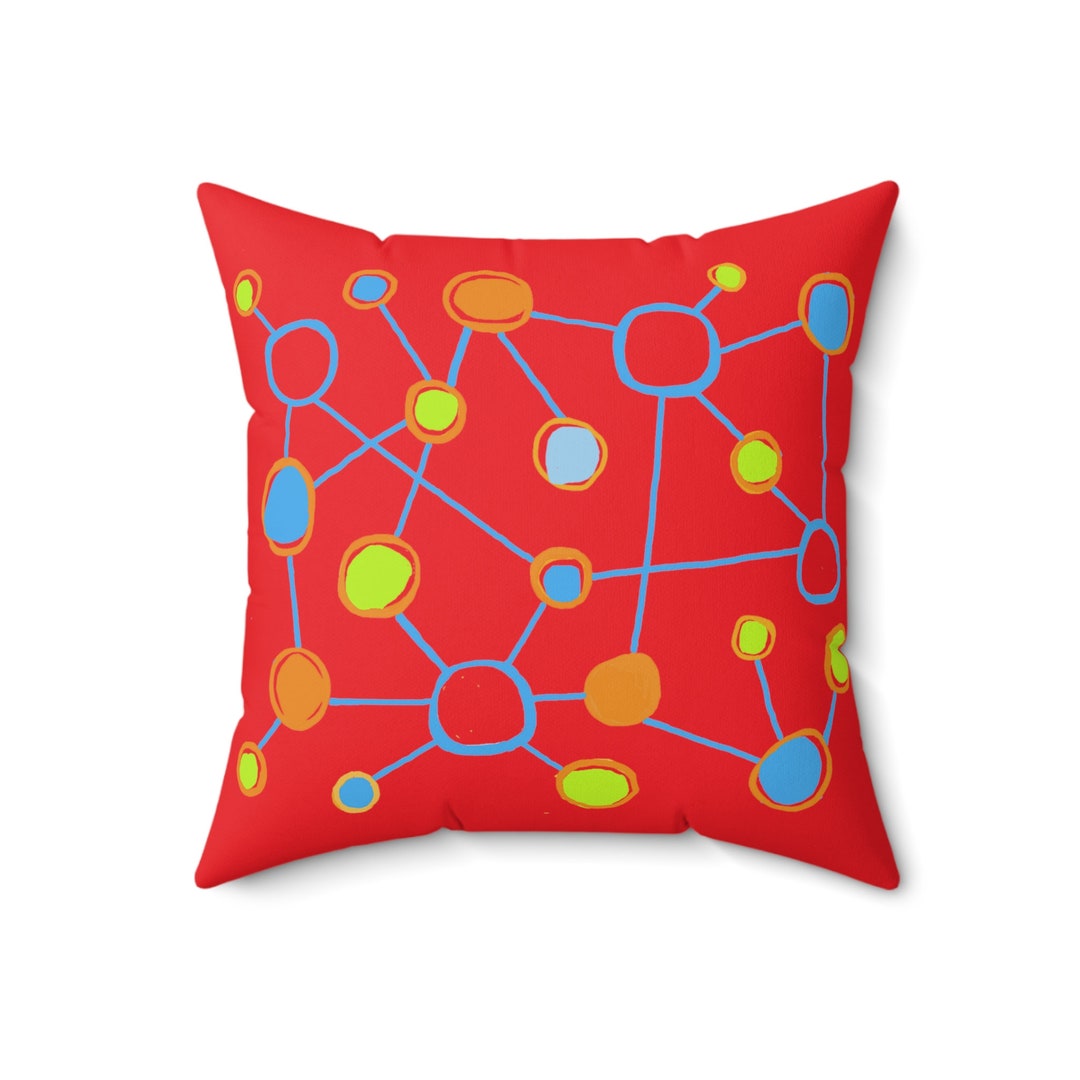 Lost in Spaces Contemporary Design Accent Square Throw Pillows for ...