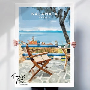 Greece Poster - Kalamata Print - Greek Wall Art - Etsy
