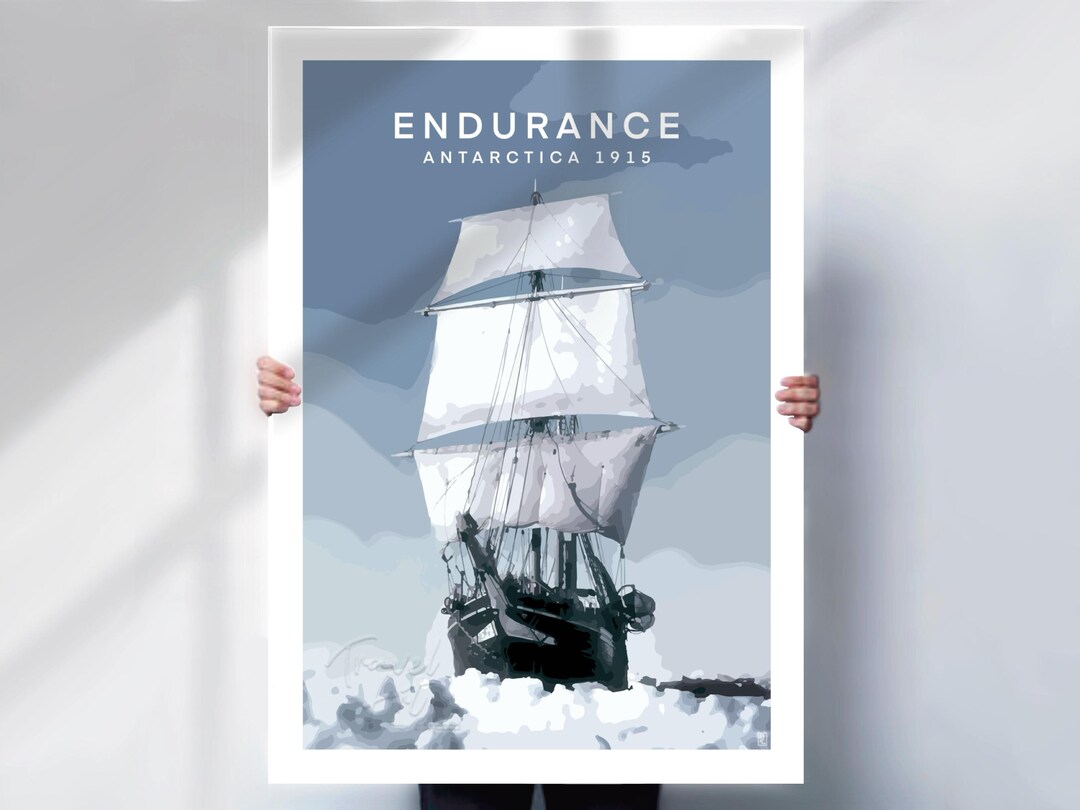 The Endurance Art Print , Ernest Shackleton , Antarctica Poster ...