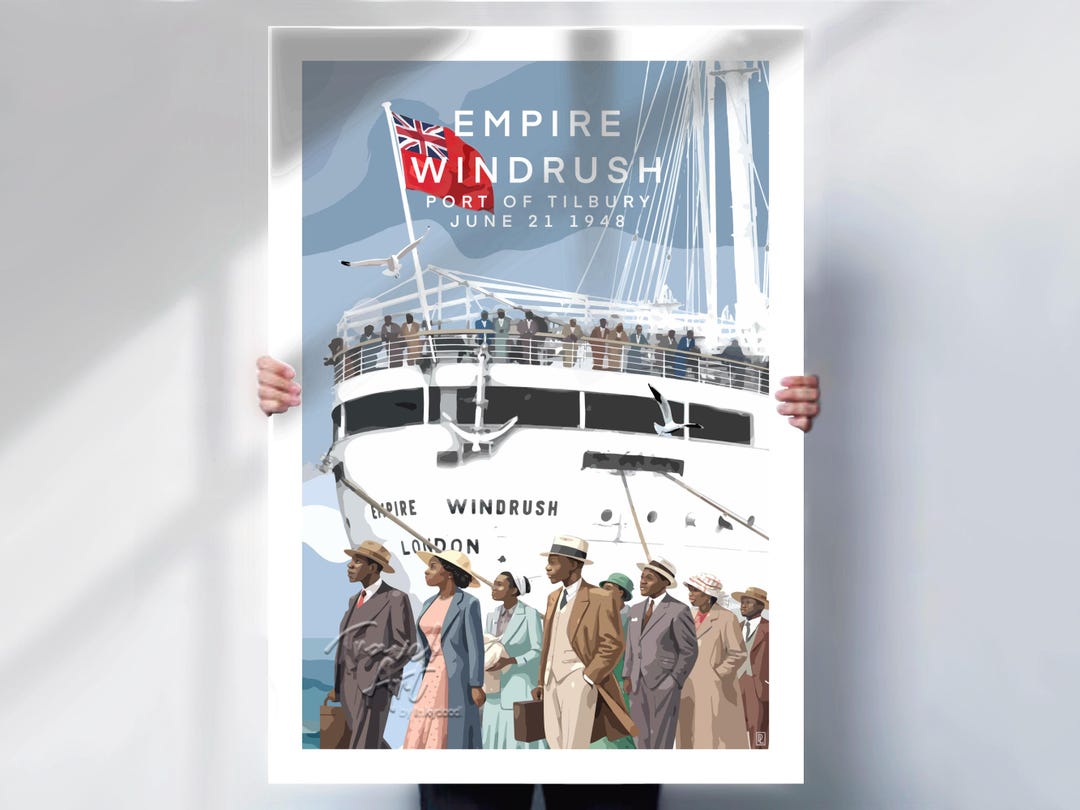 Empire Windrush Print , London , June 21 1948 , Commemorative Poster - Etsy