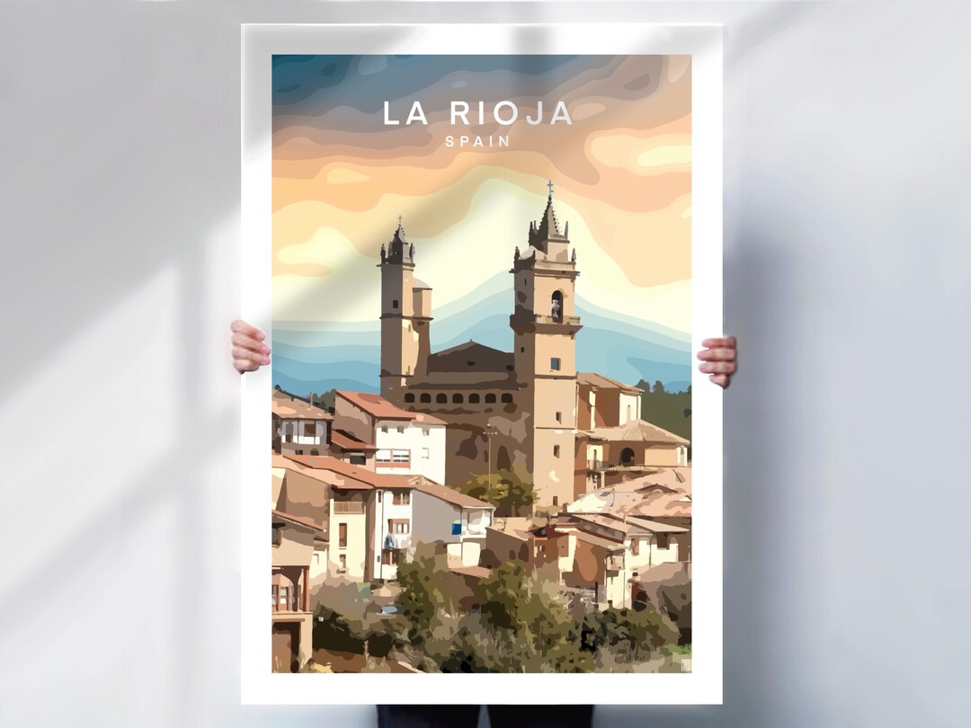 La Rioja Travel Print , Spain Travel Poster , Wine Region Print , Spain ...