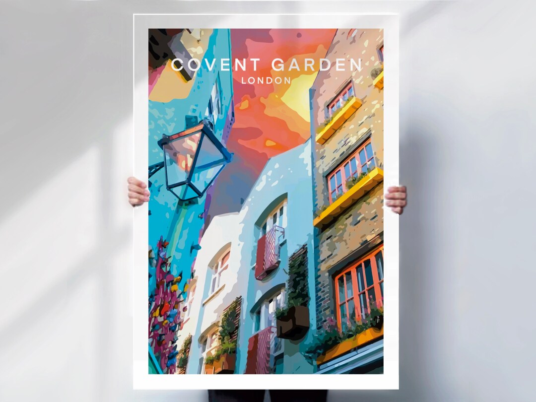London Covent Garden Poster - Wall Art Print for Home Decor - Special ...